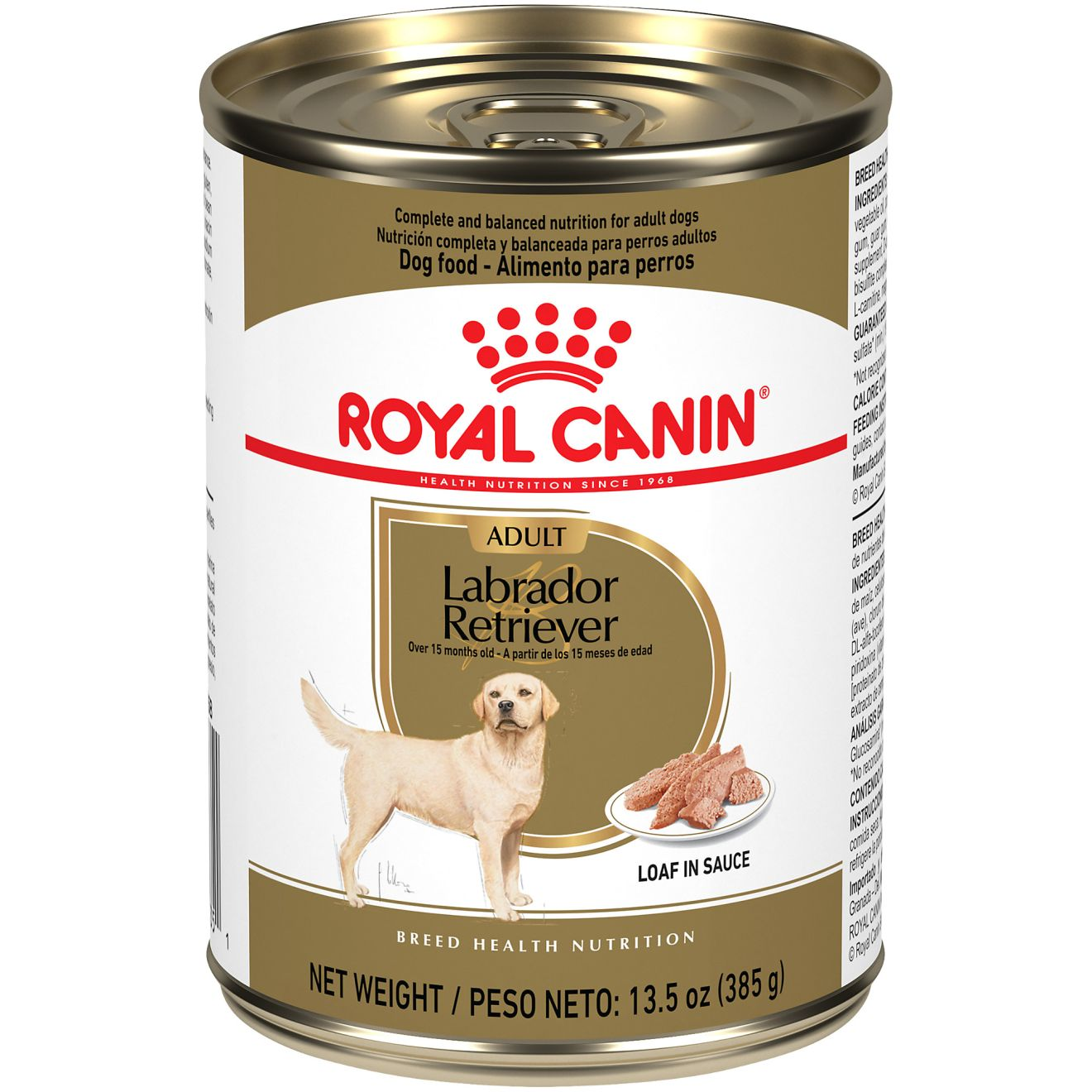 Labrador Retriever Adult Loaf in Sauce Canned Dog Food | Royal Canin US
