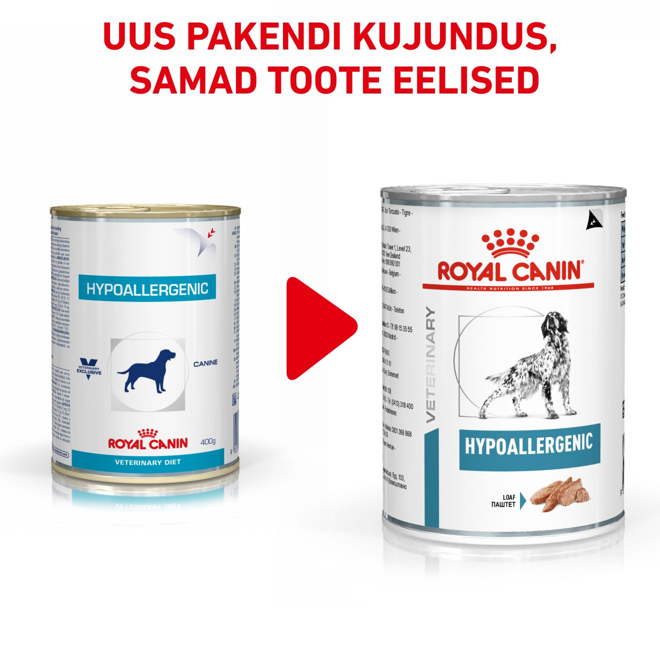 Royal Canin Hypoallergenic Dog konserv (pasteet) | Royal Canin EE
