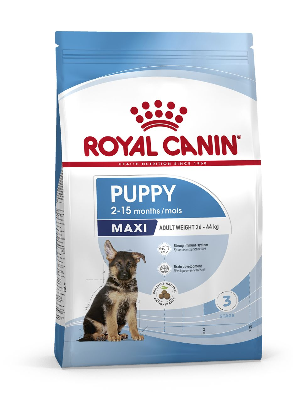 อาหารลูกสุนัข พันธุ์ใหญ่ ชนิดเม็ด (MAXI PUPPY) | Royal Canin TH